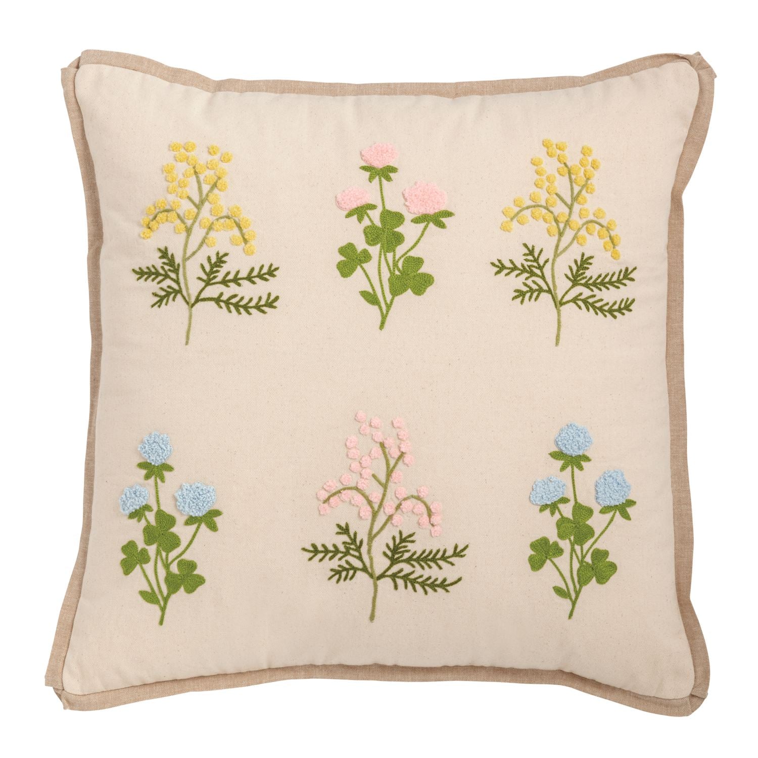 Floral Embroidery Pillow – Sandy's Secret Wednesdays Unique Boutique