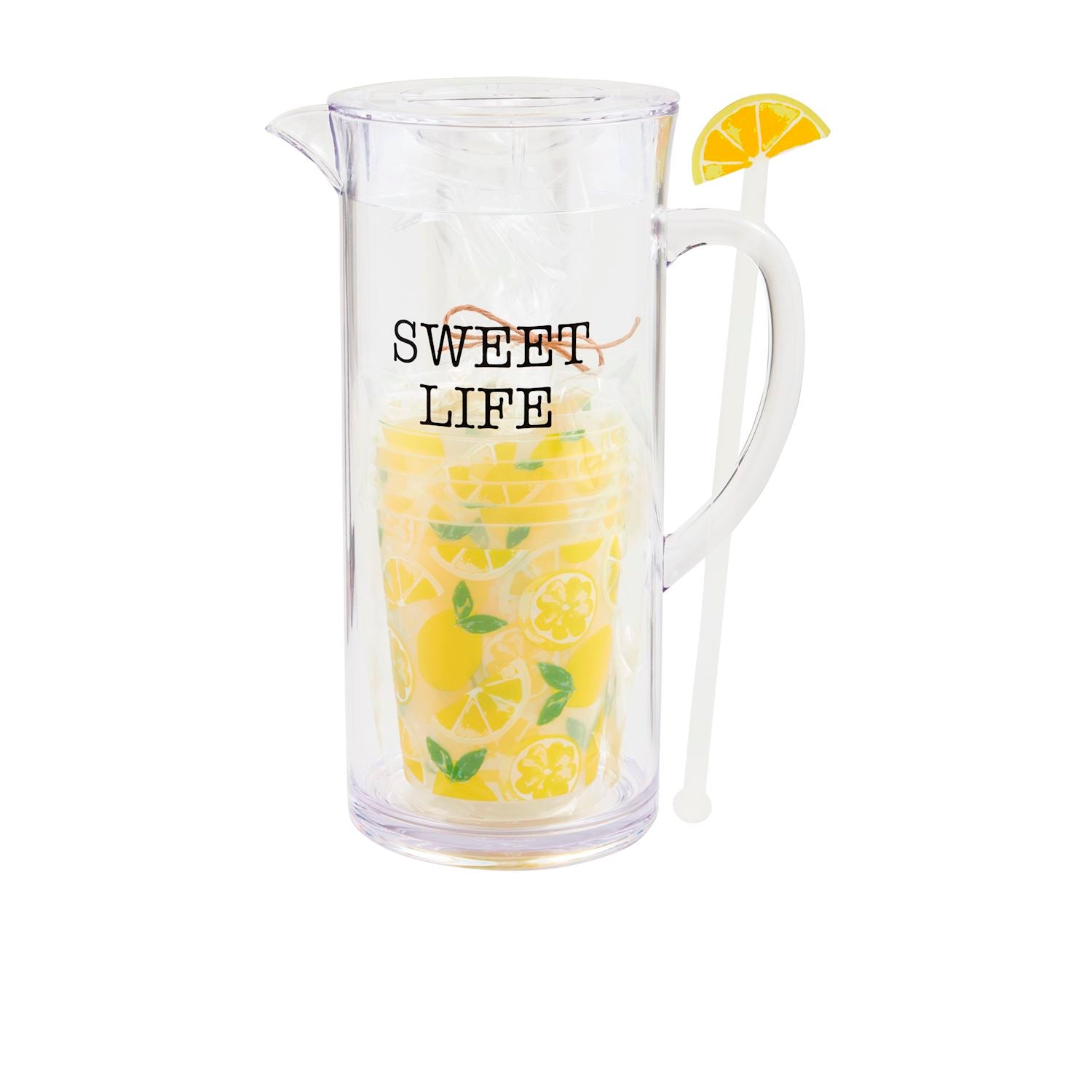 Lemon Party Pitcher & Cup Set – Sandy's Secret Wednesdays Unique Boutique